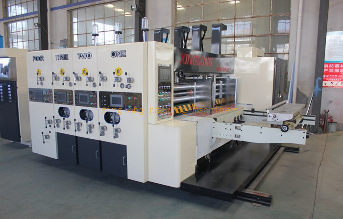 corrugated carton box printer slotter die cutter folder gluer strapper ...