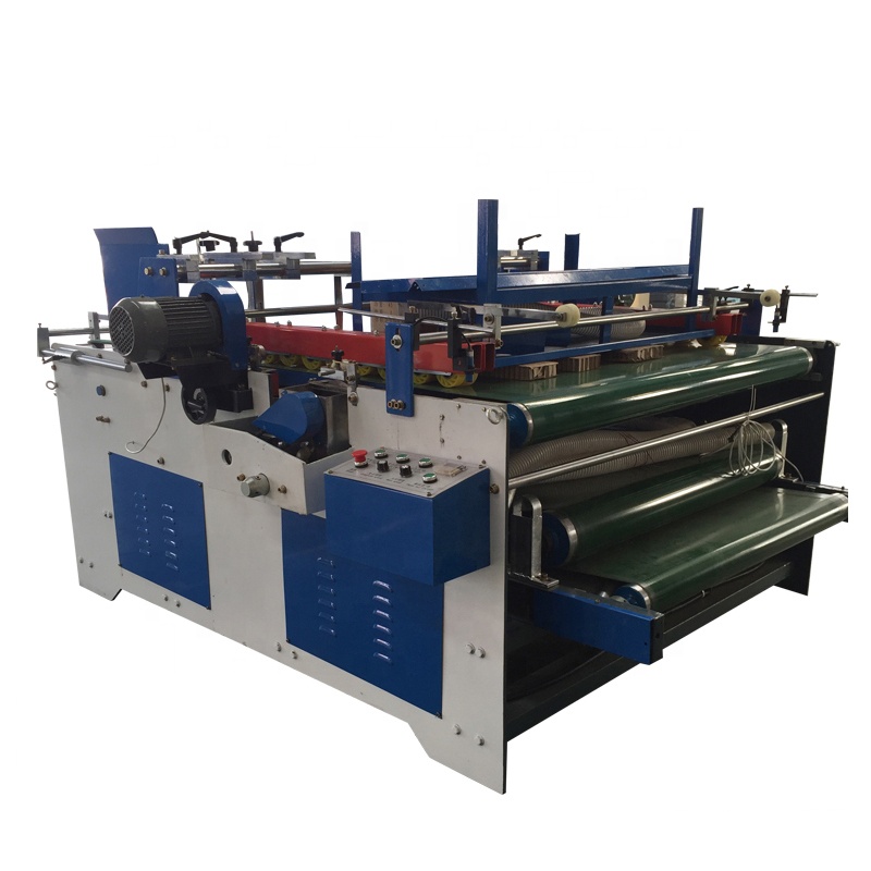 Press type corrugated carton box gluing machine